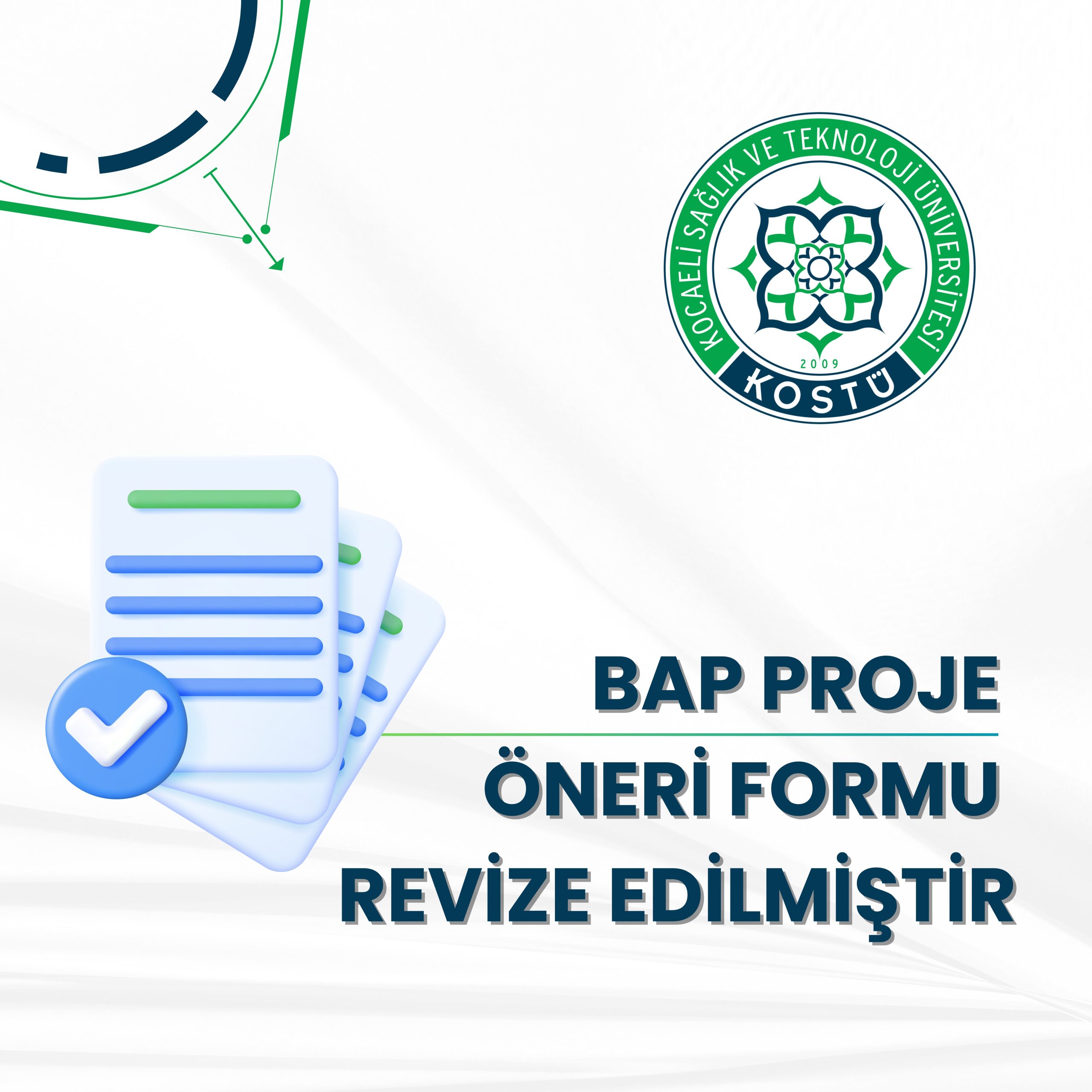 The BAP Application Form has Been Revised – KOSTU | Kocaeli Health and ...